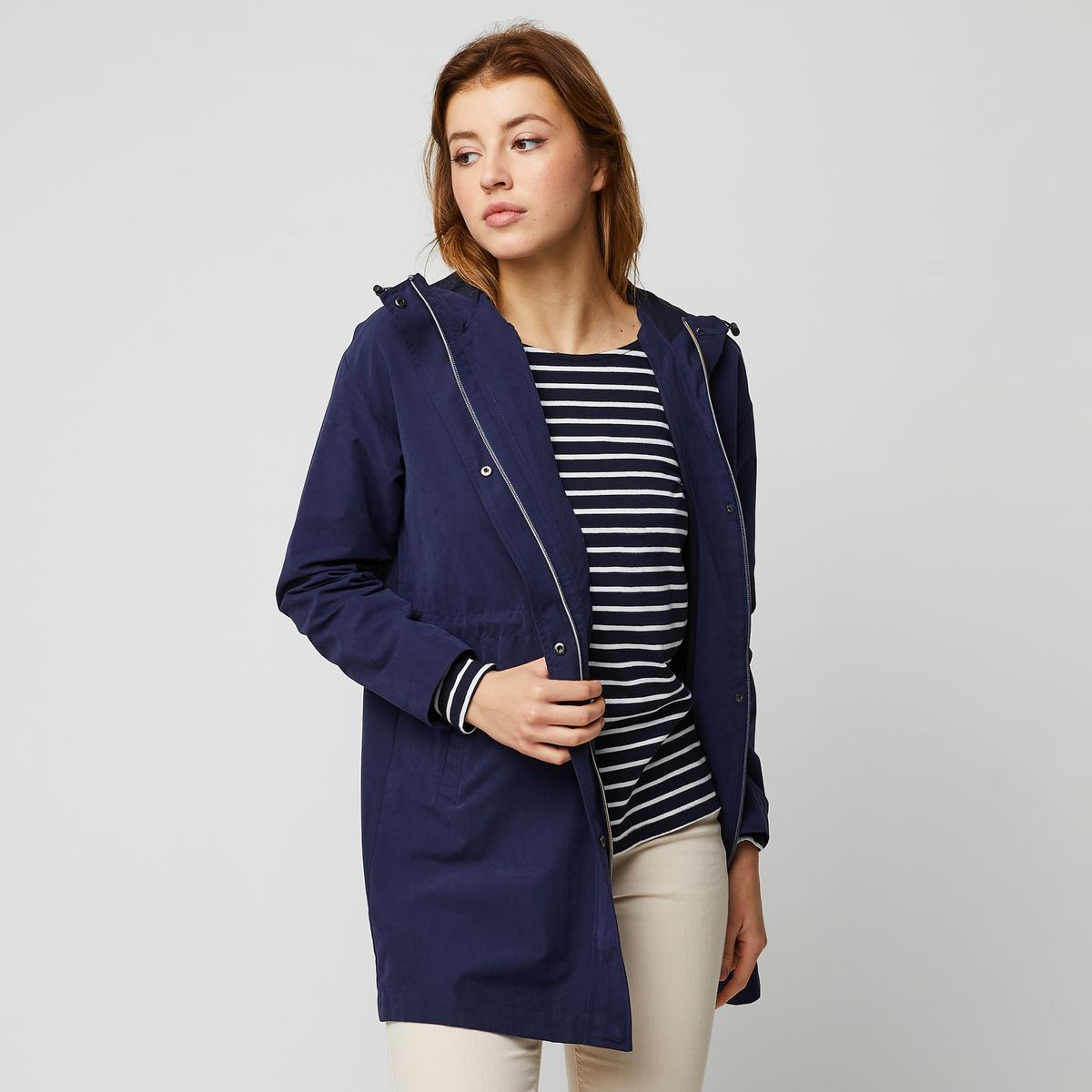 INEXTENSO Imperméable marine femme pas cher - Auchan.fr