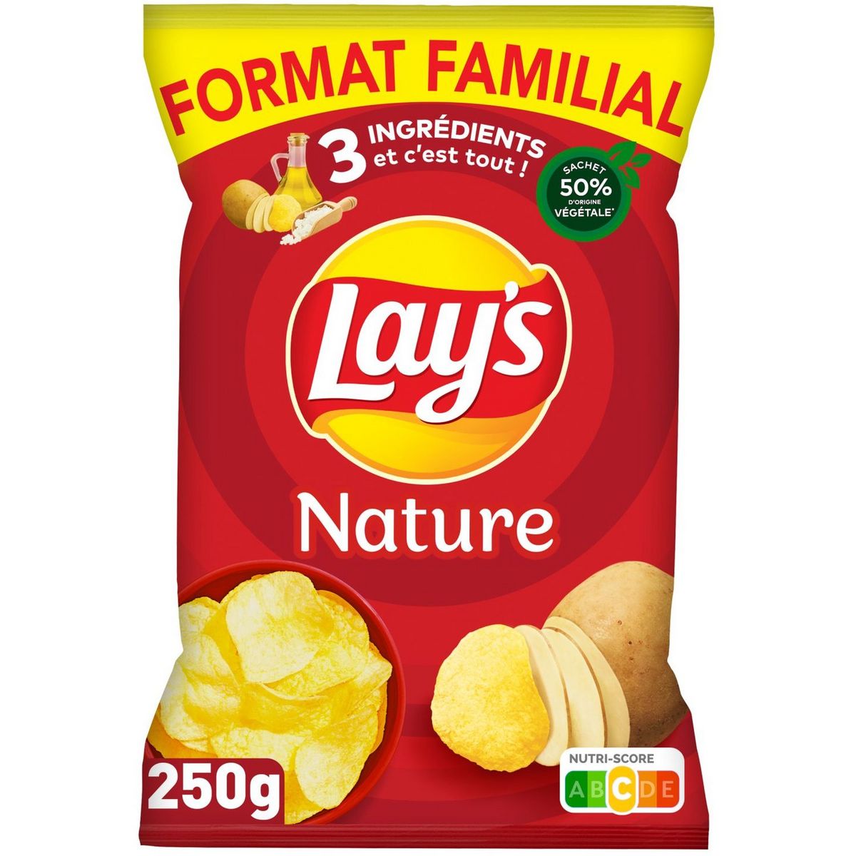 LAY'S Chips nature 250g pas cher - Auchan.fr