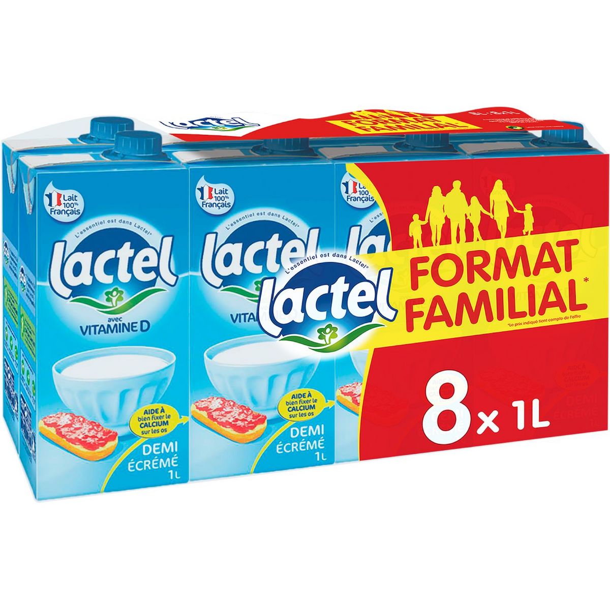 LACTEL Lait demi-écrémé UHT 8X1L pas cher - Auchan.fr LACTEL Lait demi-écrémé UHT 8X1L pas cher - Auchan.fr