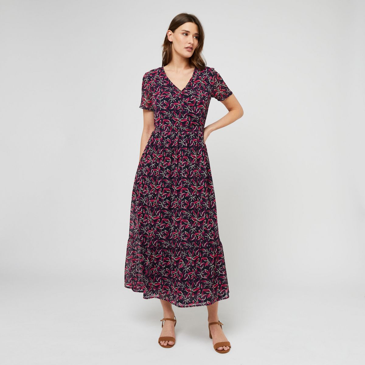 INEXTENSO Robe marine fantaisie femme pas cher - Auchan.fr
